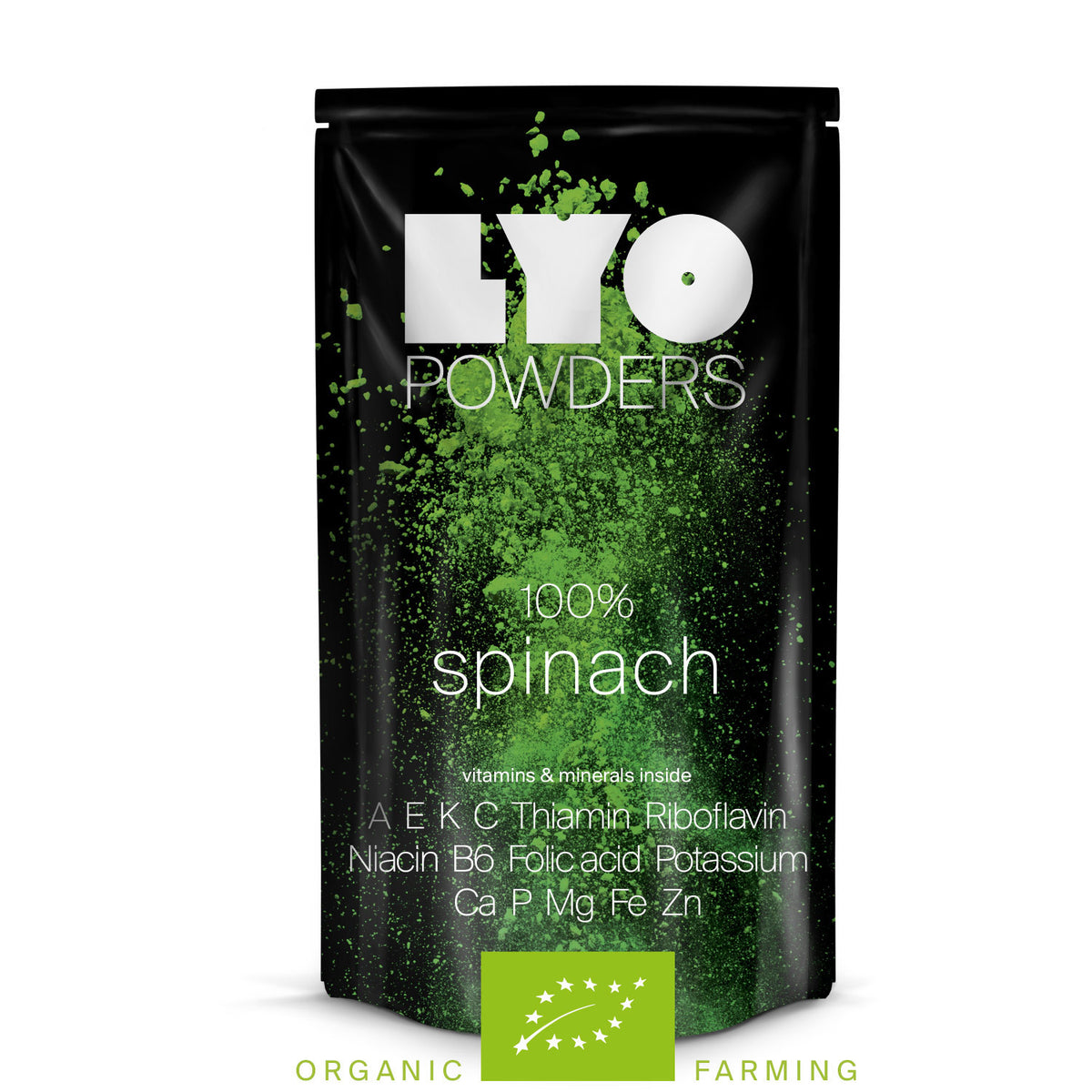 LYO | Pudre de fructe și legume | Praf organic de Spanac – Dryfood